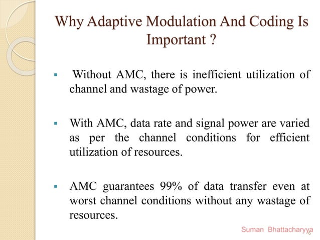 Adaptive Modulation And Coding Techniques Pdf Computer Networking