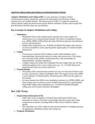 adaptive modulation and coding in communication systems.docx