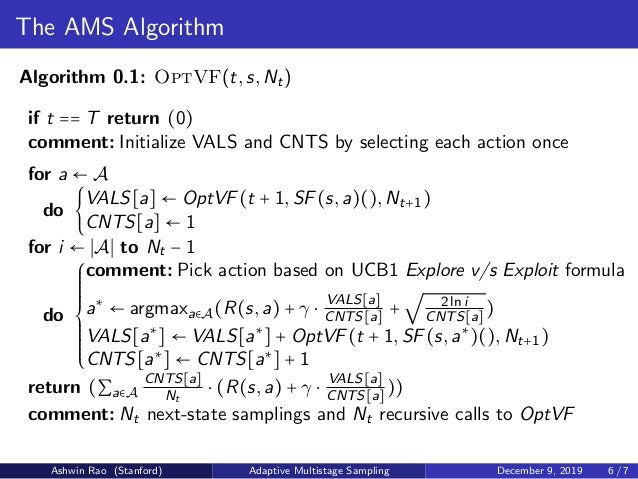 Adaptive Multistage Sampling Algorithm The Origins Of Monte Carlo Tr…