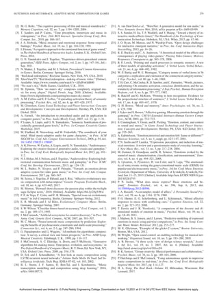 Adaptive music composition for games | PDF