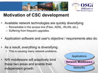 Adaptive Network Middleware CSC (Communication Service Concierge) - R ...