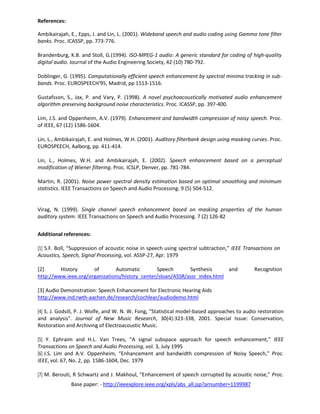 Adaptive noise estimation algorithm for speech enhancement | PDF