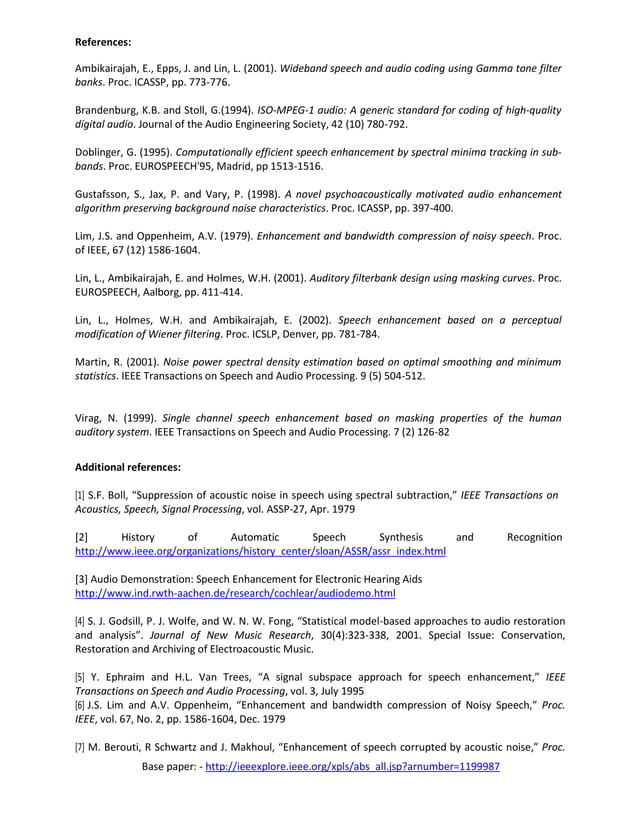 Adaptive noise estimation algorithm for speech enhancement | PDF