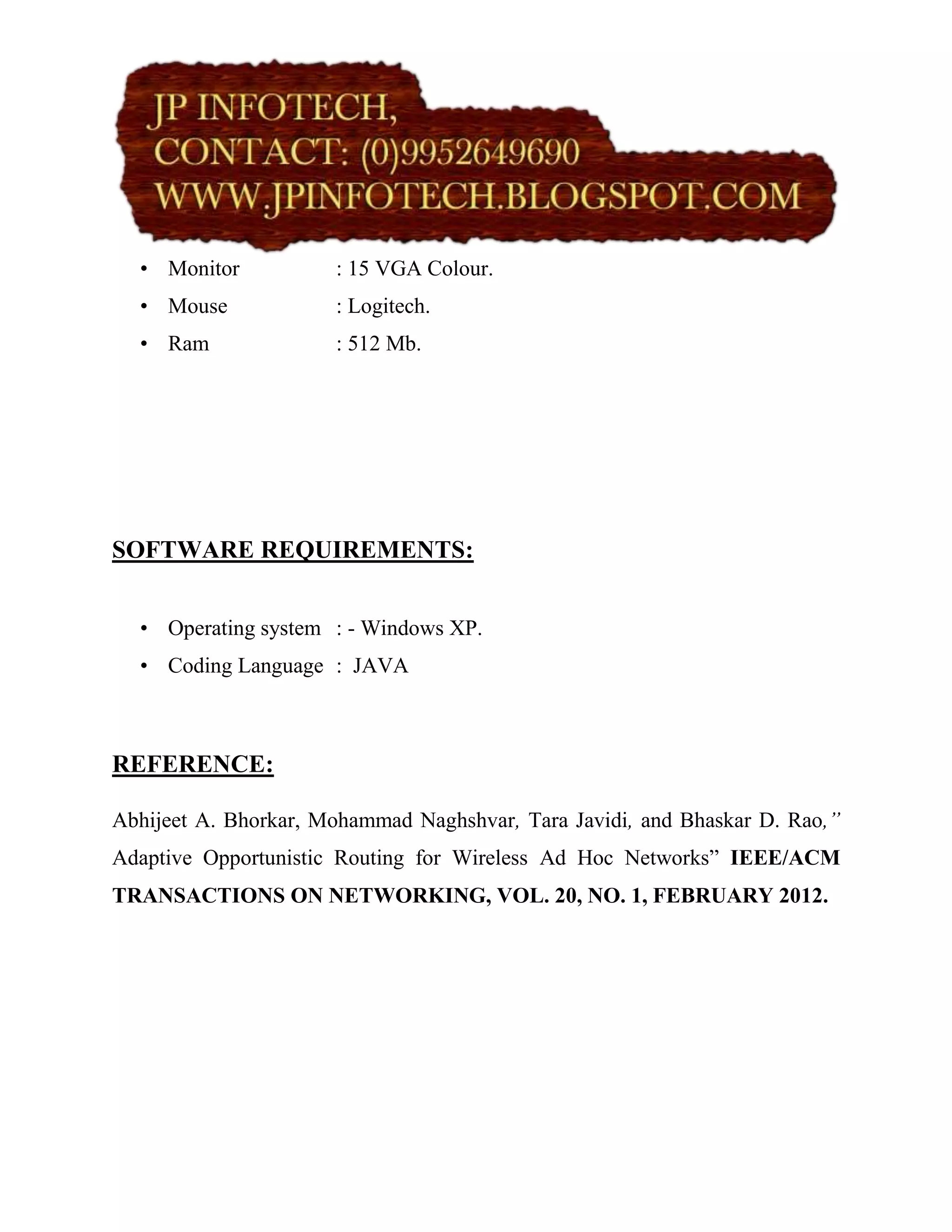 Adaptive Opportunistic Routing For Wireless Ad Hoc Networks Docx Computer Networking Computing
