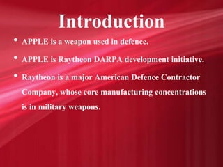 Adaptive photonic phase locked elements(apple) ppt | PPTX