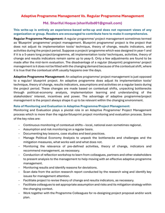 Adaptive Programme Management and Role of M&E.pdf