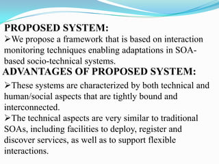 Adaptive provisioning of human expertise in Service Oriented Systems ppt | PPTX