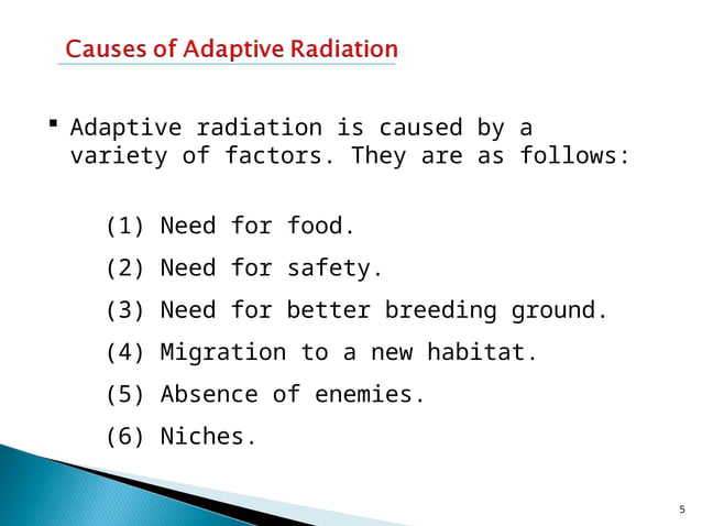 Adaptive Radiation in Vertebrate: Aquatic, Arboreal, fossorial | PPT