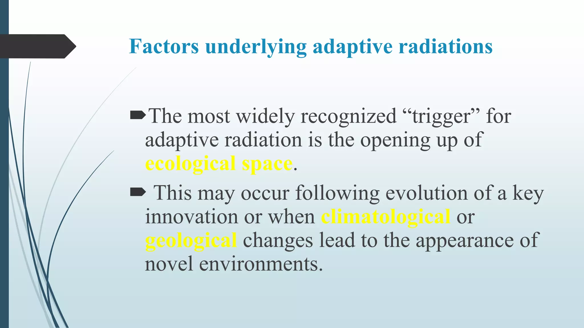 Adaptive Radiations | PPTX