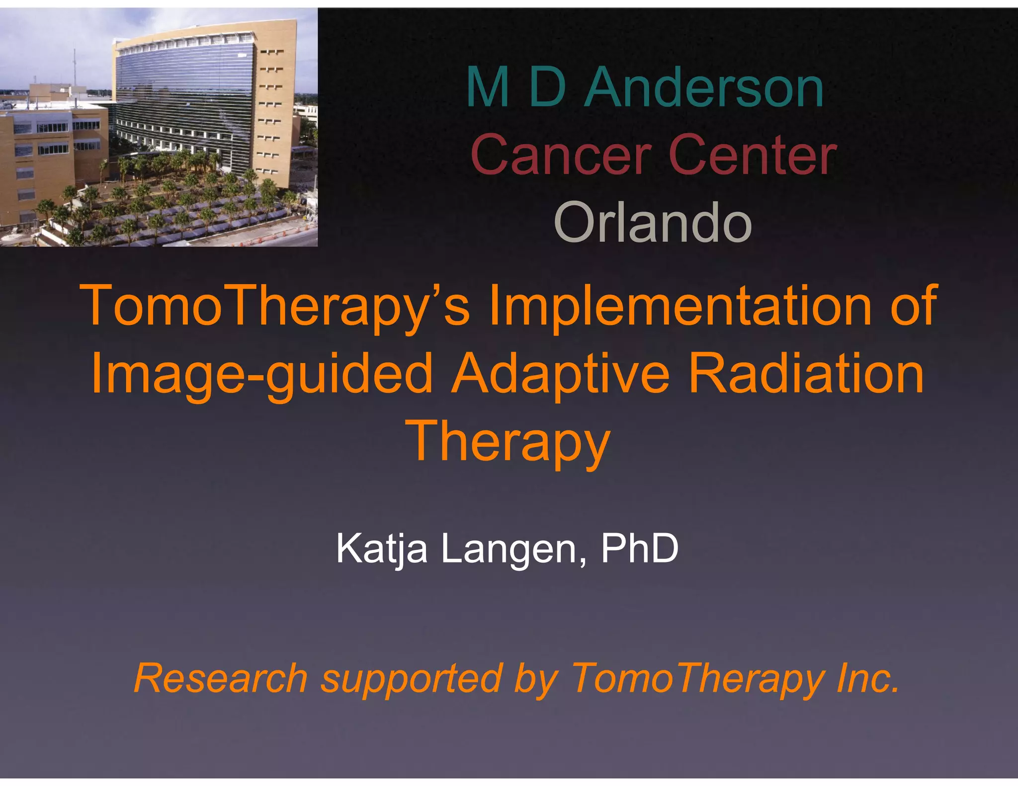 Adaptive Radiation Therapy With Tomo Therapy | PDF