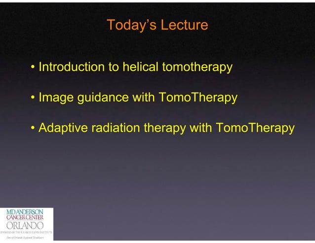 Adaptive Radiation Therapy With Tomo Therapy | PDF