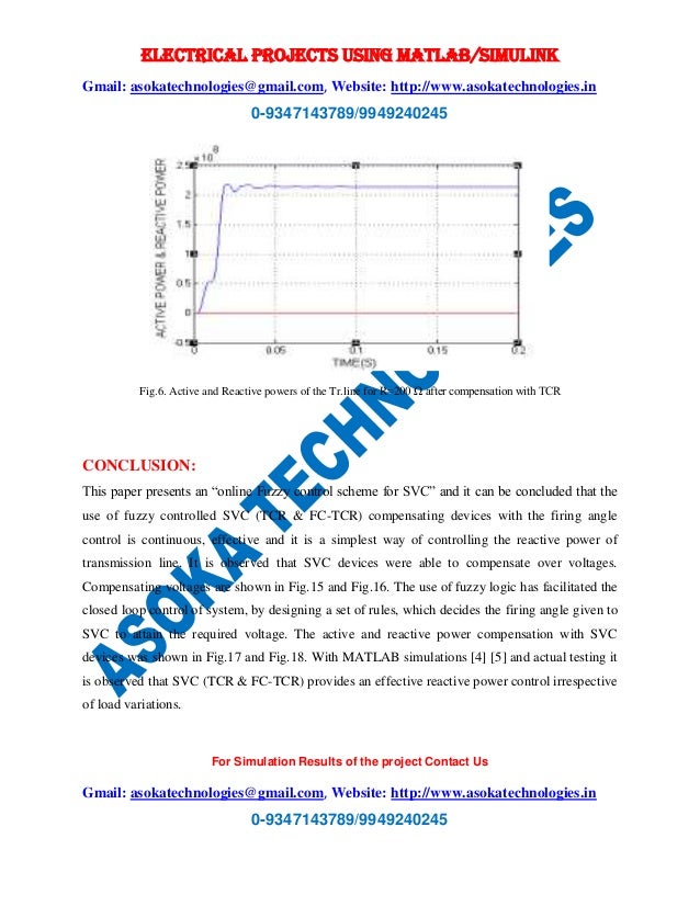 Adaptive Reactive Power Control Using Static Var Compensator Fc Tcr And Tcr