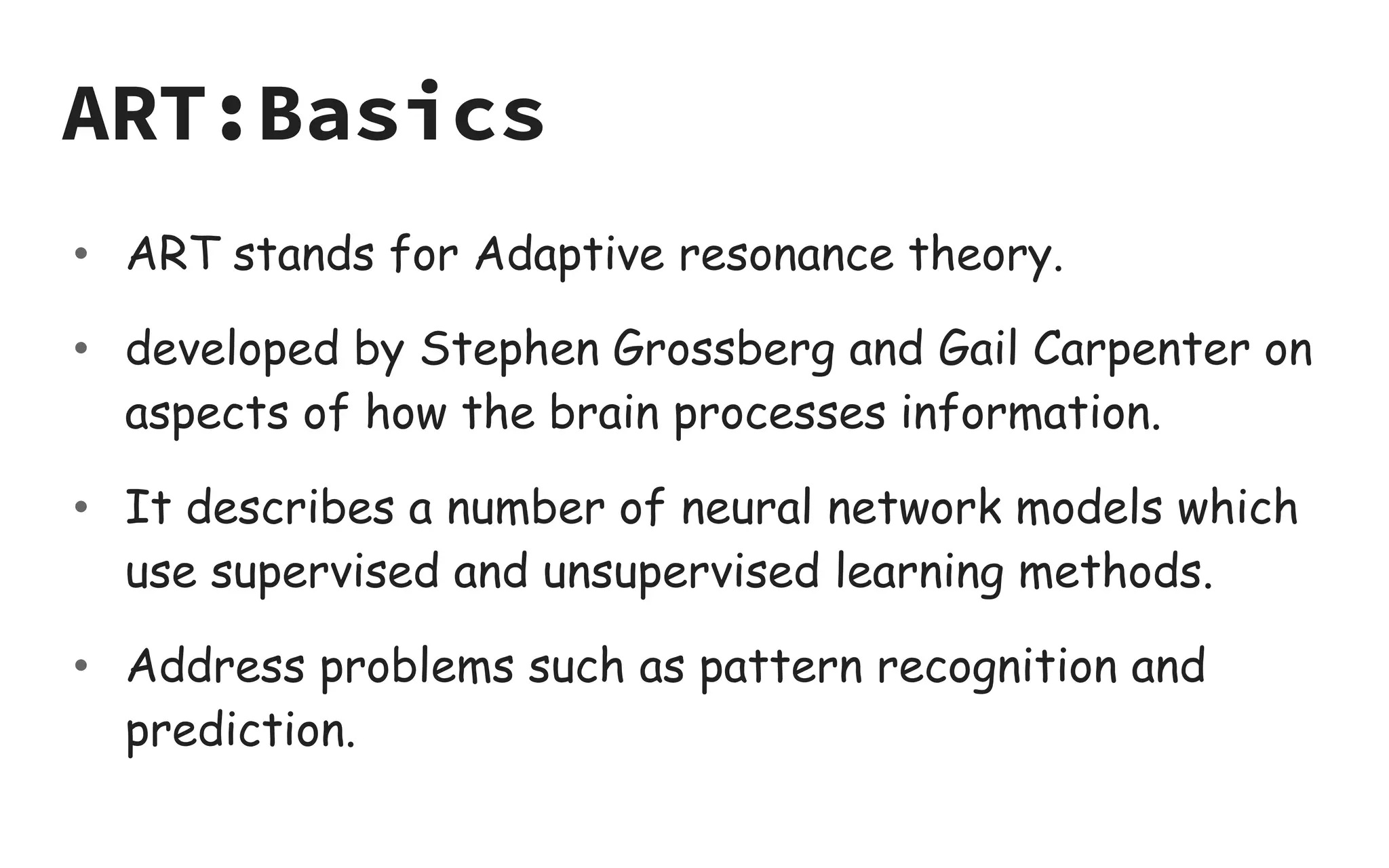 Adaptive Resonance Theory | PPTX