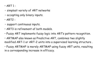 Adaptive Resonance Theory | PPTX