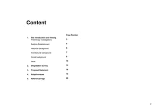 PROPOSAL FOR ADAPTIVE REUSE | PDF