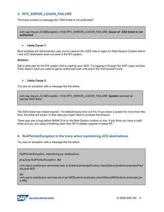 Adaptive rfc troubleshooting guide | PDF