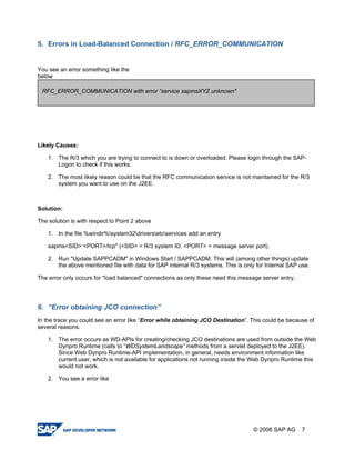Adaptive rfc troubleshooting guide | PDF