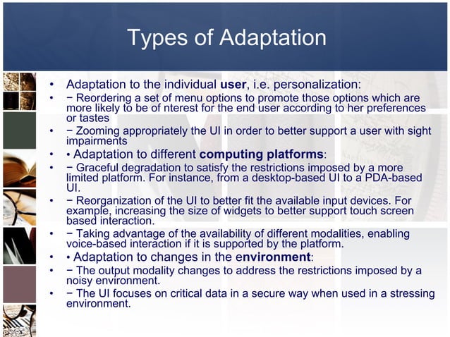 Adaptive Service Interfaces | PPT