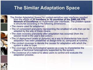 Adaptive Service Interfaces | PPT