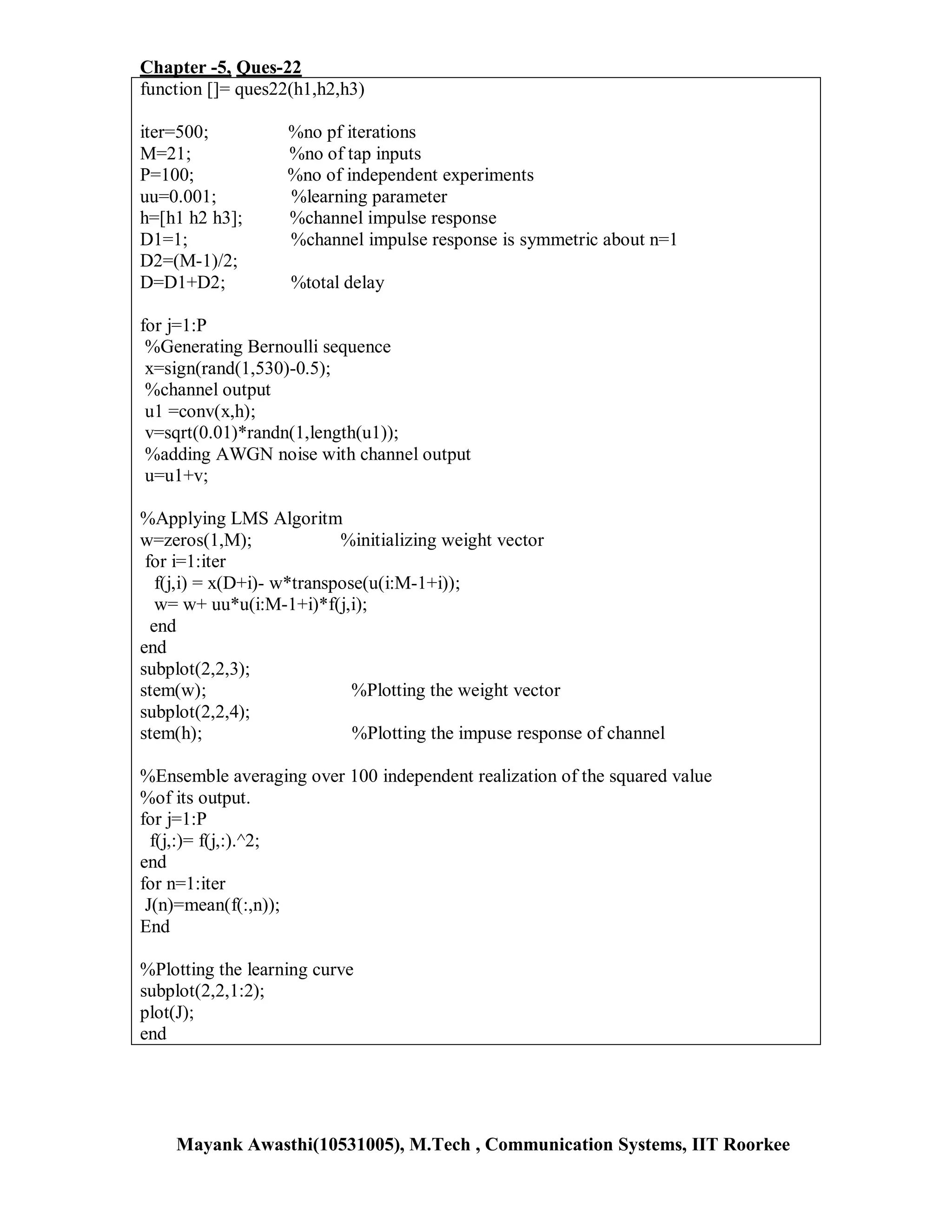 Adaptive signal processing simon haykins | PDF