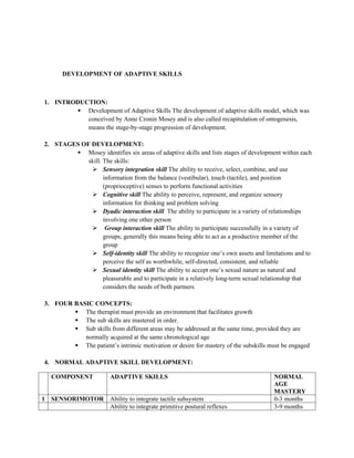 Adaptive skill development.docx psychology | DOCX