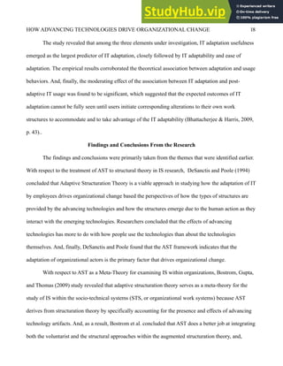 Adaptive Structuration Theory Understanding How Advancing Technologies ...