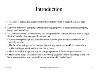 Adaptive System Fabric | PPT