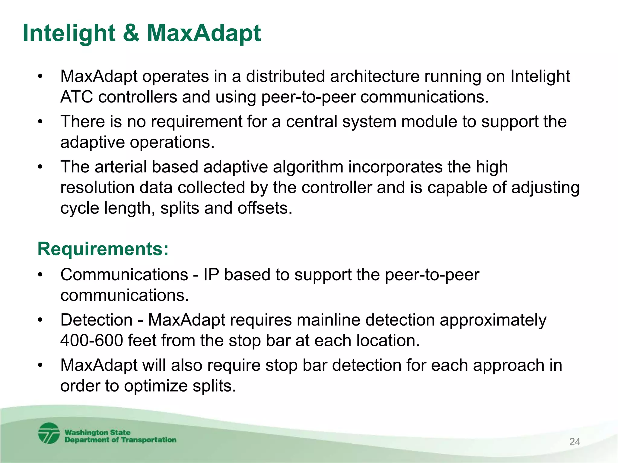Adaptive Traffic Control Systems Overview | PDF