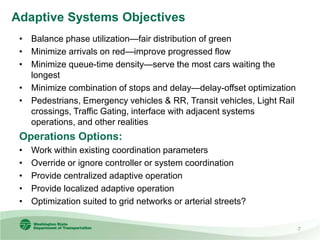 Adaptive Traffic Control Systems Overview | PDF