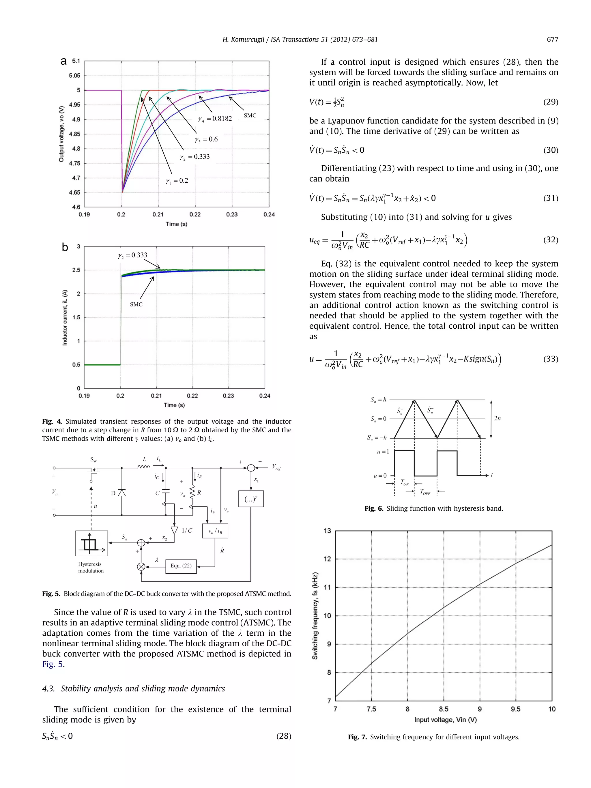 Adaptive terminal sliding mode control strategy for DC–DC buck ...