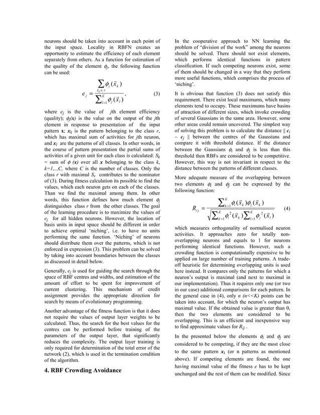 Adaptive Training of Radial Basis Function Networks Based on Cooperative | PDF