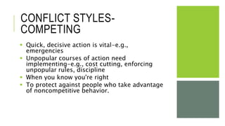 Adaptive US Conflict Management | PPTX