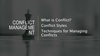 Adaptive US Conflict Management | PPTX