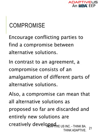 Adaptive us conflict management potrait | PPTX | Business | Business ...