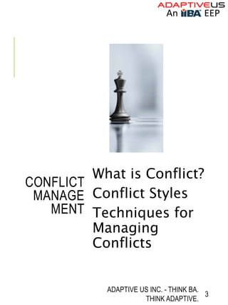 Adaptive us conflict management potrait | PPTX | Business | Business ...