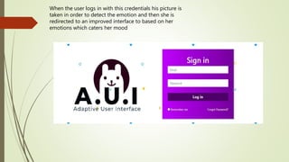 Adaptive User Interface | PPTX | Computer Software and Applications | Computing