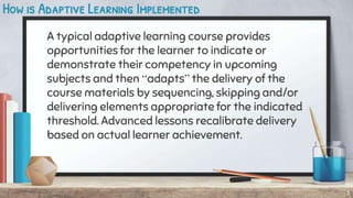 Advantages and Considerations Related to Adaptive and Prescriptive Learning | PDF | Web ...