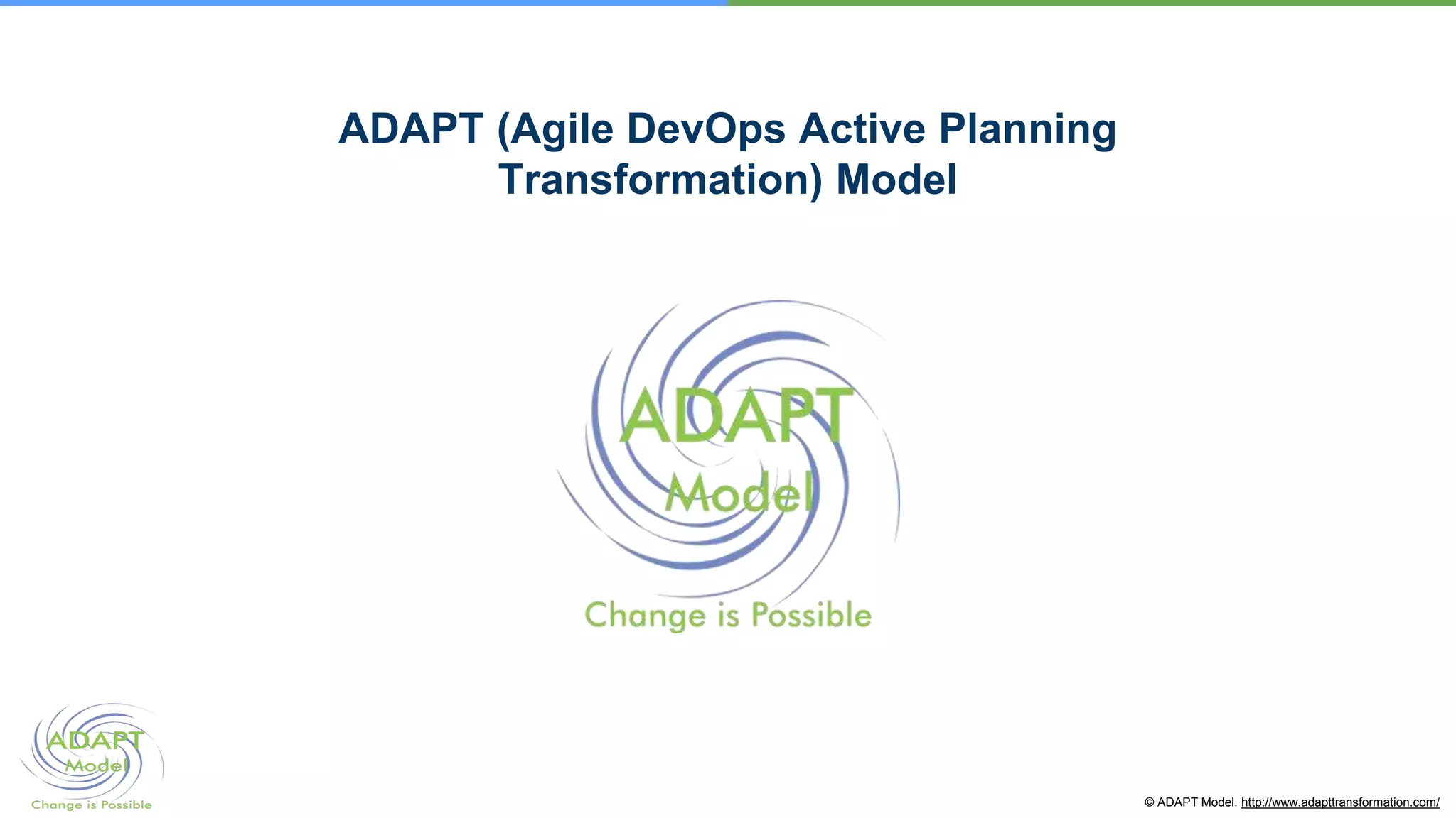 Adapt (Agile DevOps Active Planning Transformation) Model | PPTX
