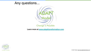 Adapt (Agile DevOps Active Planning Transformation) Model | PPTX