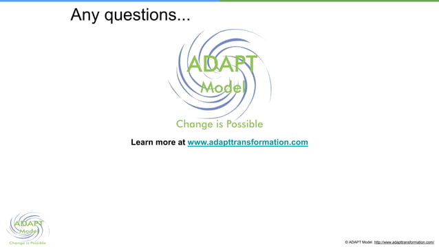 Adapt (Agile DevOps Active Planning Transformation) Model | PPTX