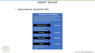 Adapt (Agile DevOps Active Planning Transformation) Model | PPTX