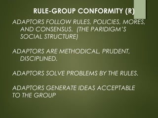 Adaptor and Innovator | PPT