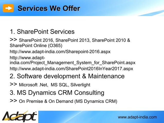 Adapt software introduction jan2017 | PPT | Computer Software and Applications | Computing