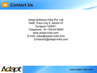 Adapt software introduction jan2017 | PPT