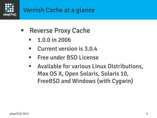 Become Happier by using Varnish Cache | PPT
