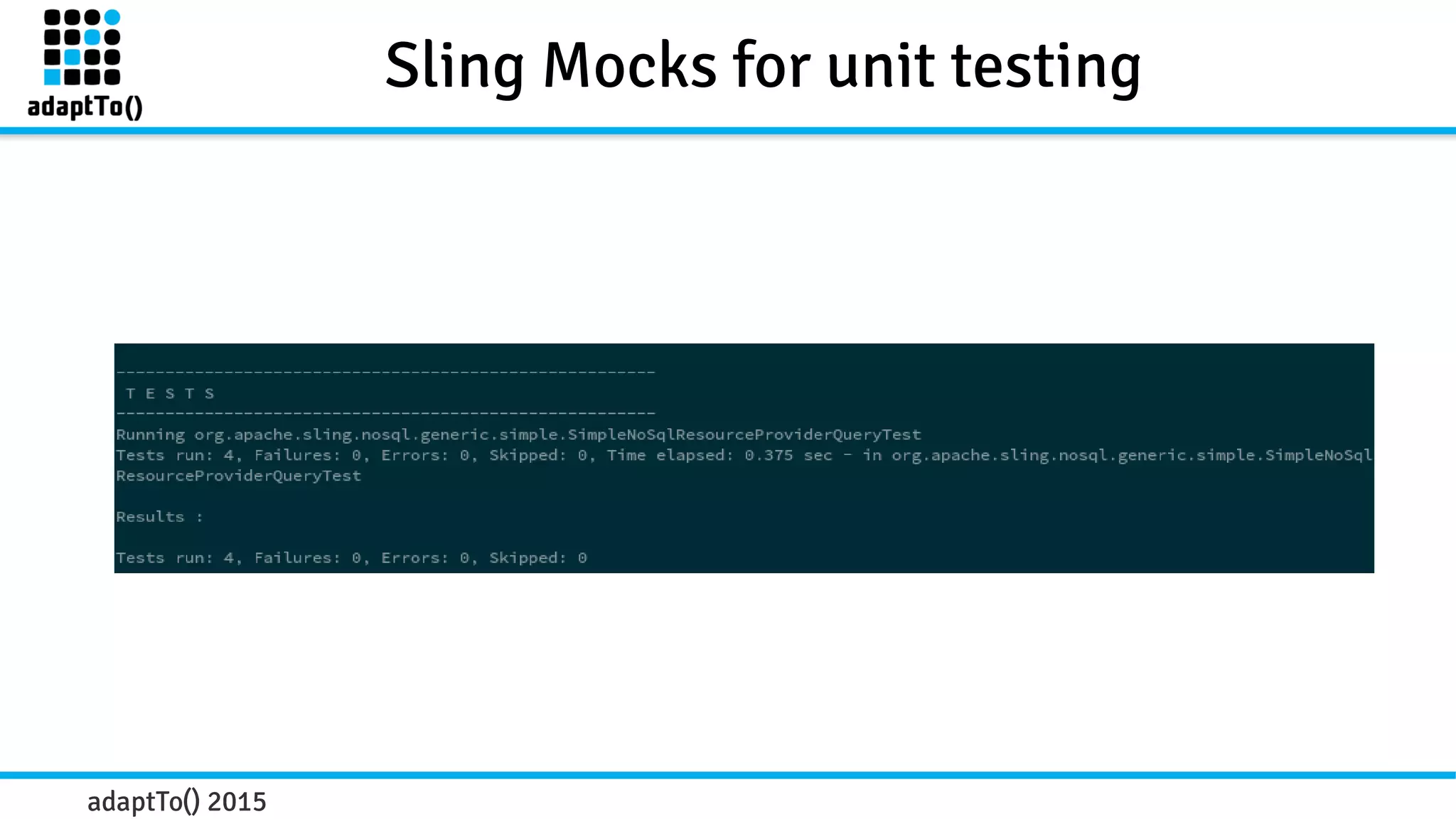 So how do I test my Sling application? | PPT