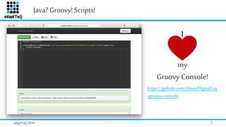 AdaptTo 2016 Vault Install Hooks with Groovy Console Scripts and Sling Pipes | PPT