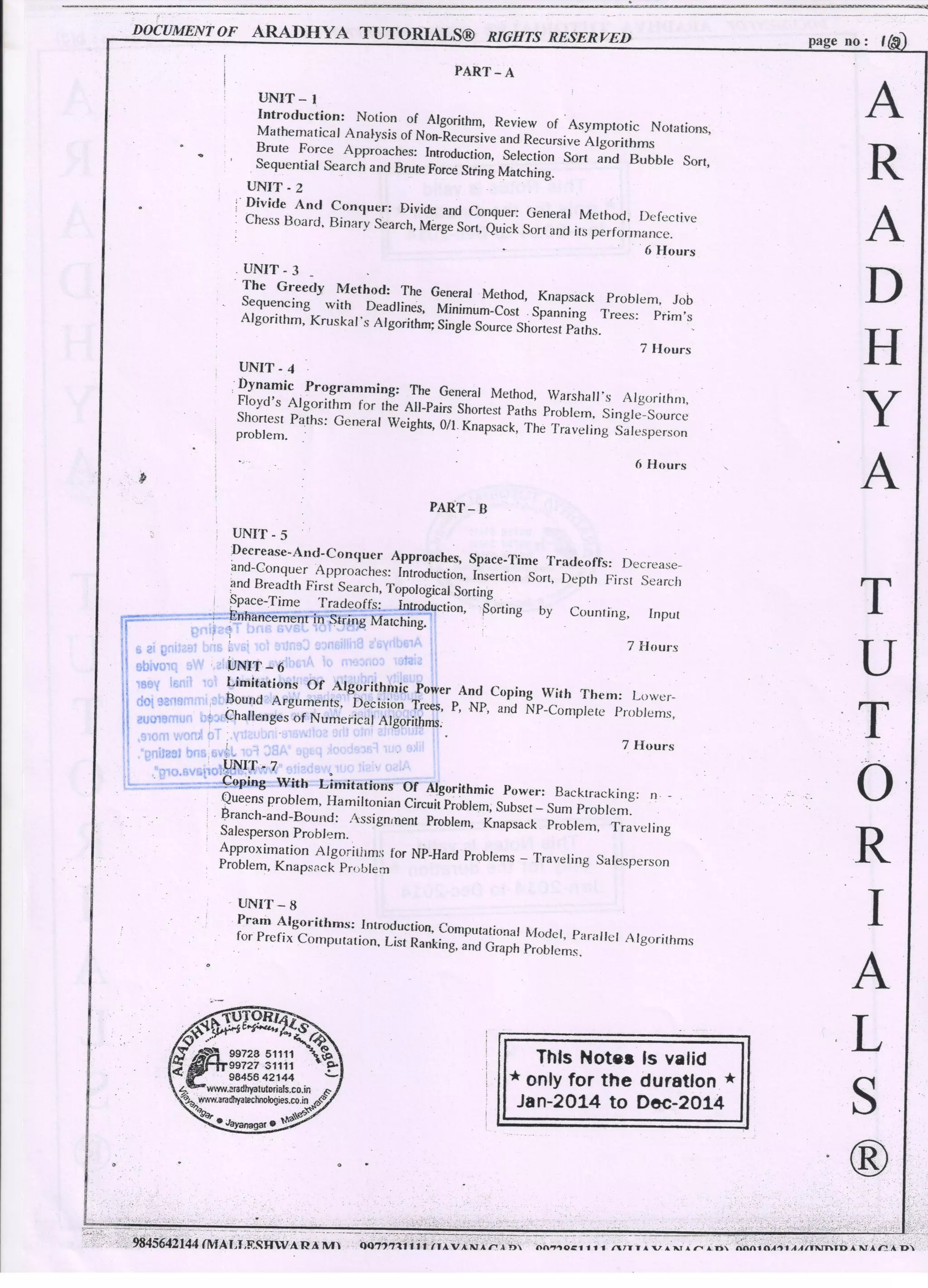 Ada question paper | PDF