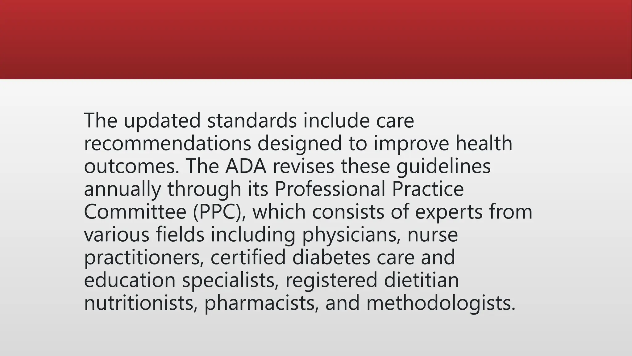 ADA Releases 2025 Standards of Care for Diabetes | PPTX