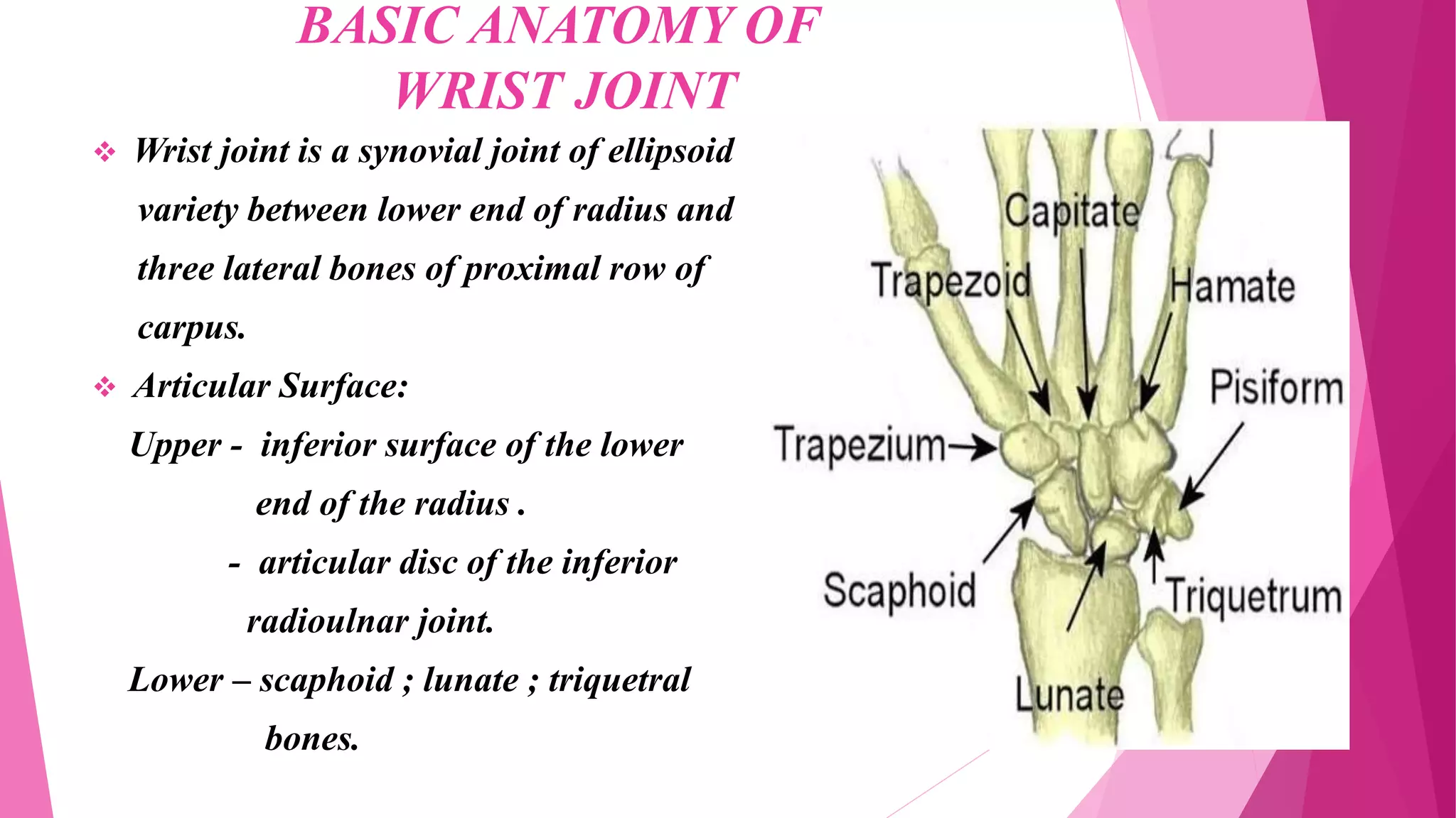 Biomechanics of wrist joint | PPTX